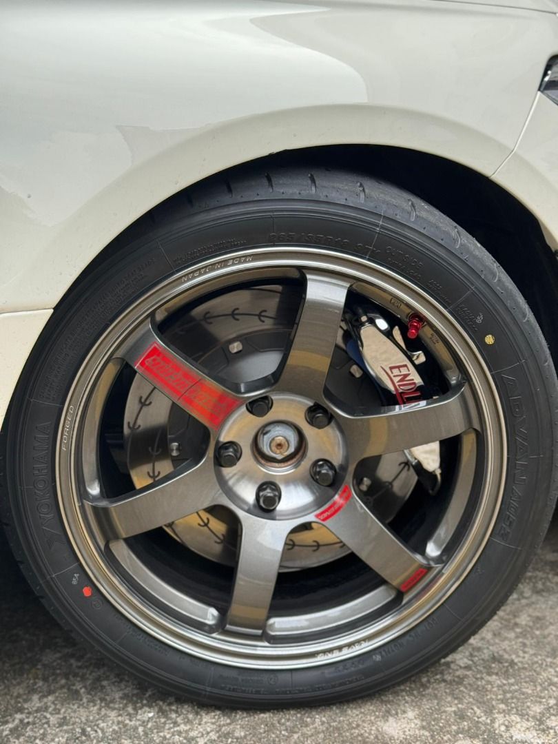 18"VOLK RACING RAYS TE37 SL SAGA CIVIC TYPE R FK8 FL5, 汽車配件, 改裝、內外零件 ...