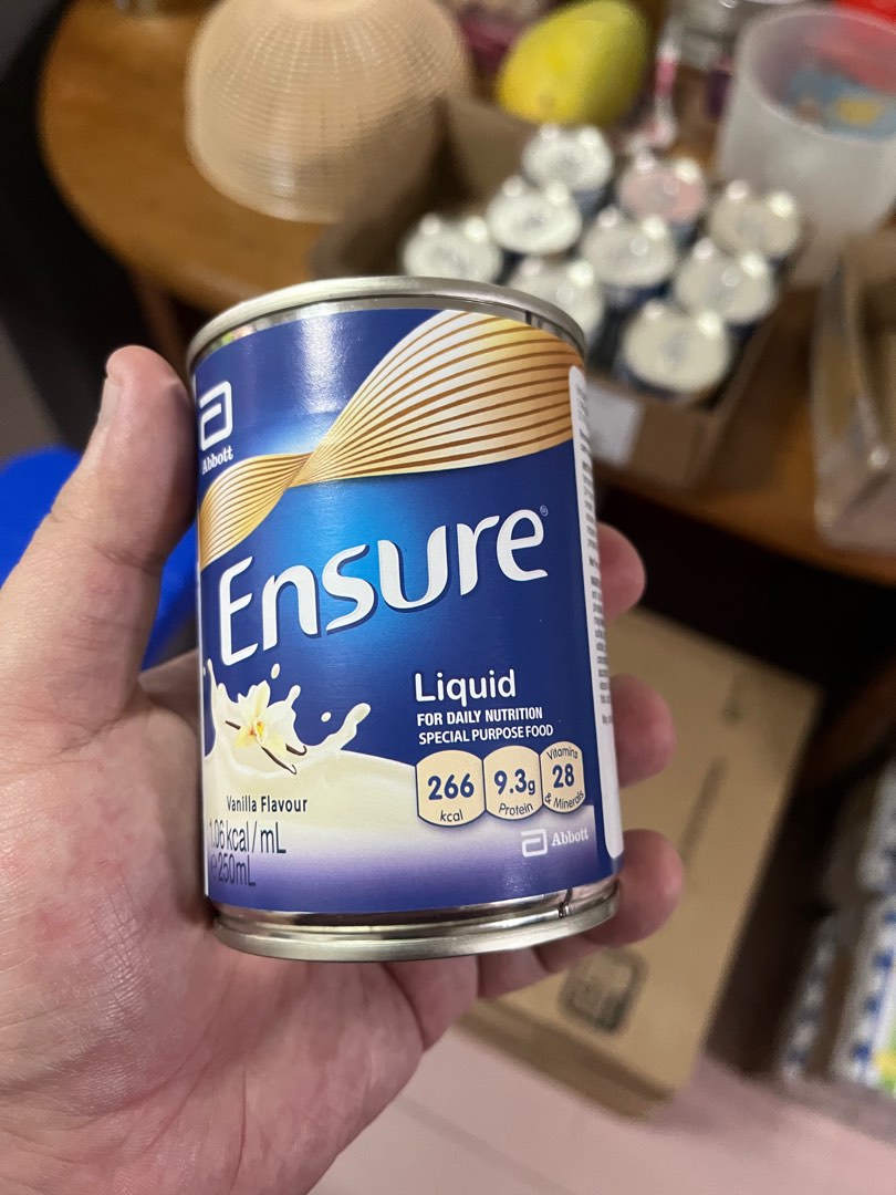 Abbott Ensure Liquid Vanilla Flavour, Health & Nutrition, Health ...