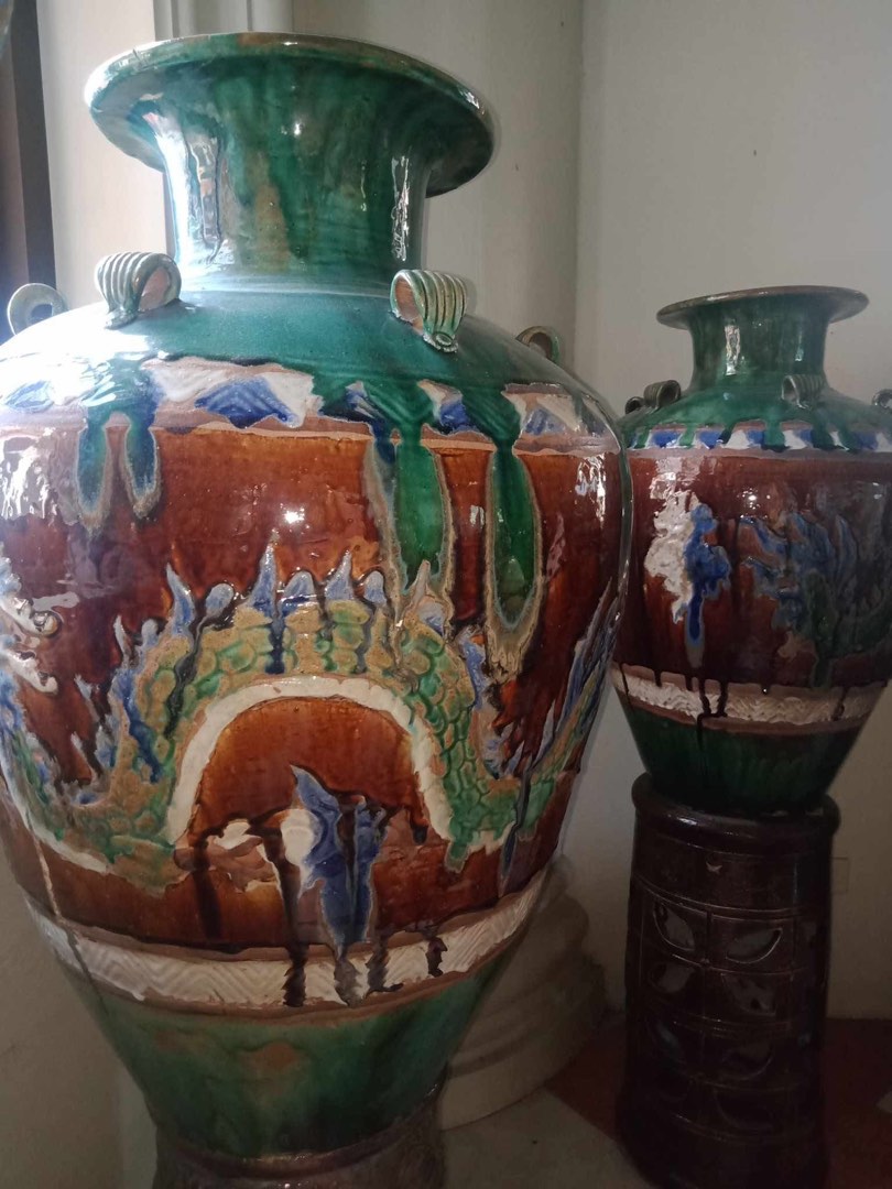 Antique massive jars, Furniture & Home Living, Home Decor, Vases ...