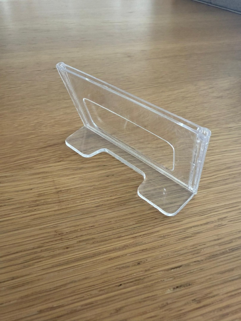 Acrylic L-Shaped Display Stand L Shape IC size Landscape (RM1.00/pc ...