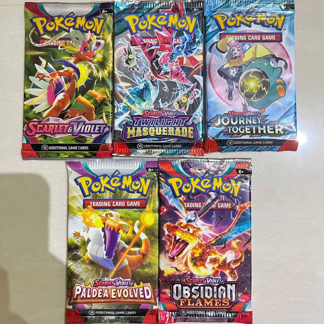 Booster Packs Paldea Evolved/Twilight Masquerade/Journey Together ...
