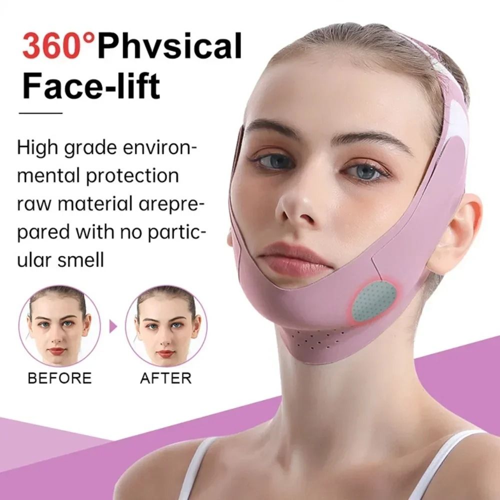 Breathable Face Slimming Bandage V Line Face Shaper Chin Cheek Lift Up Belt Anti Wrinkle Facial ...