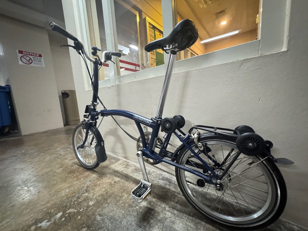 Brompton Folding Bike - Tempest Blue 6 spd, Sports Equipment, Bicycles ...