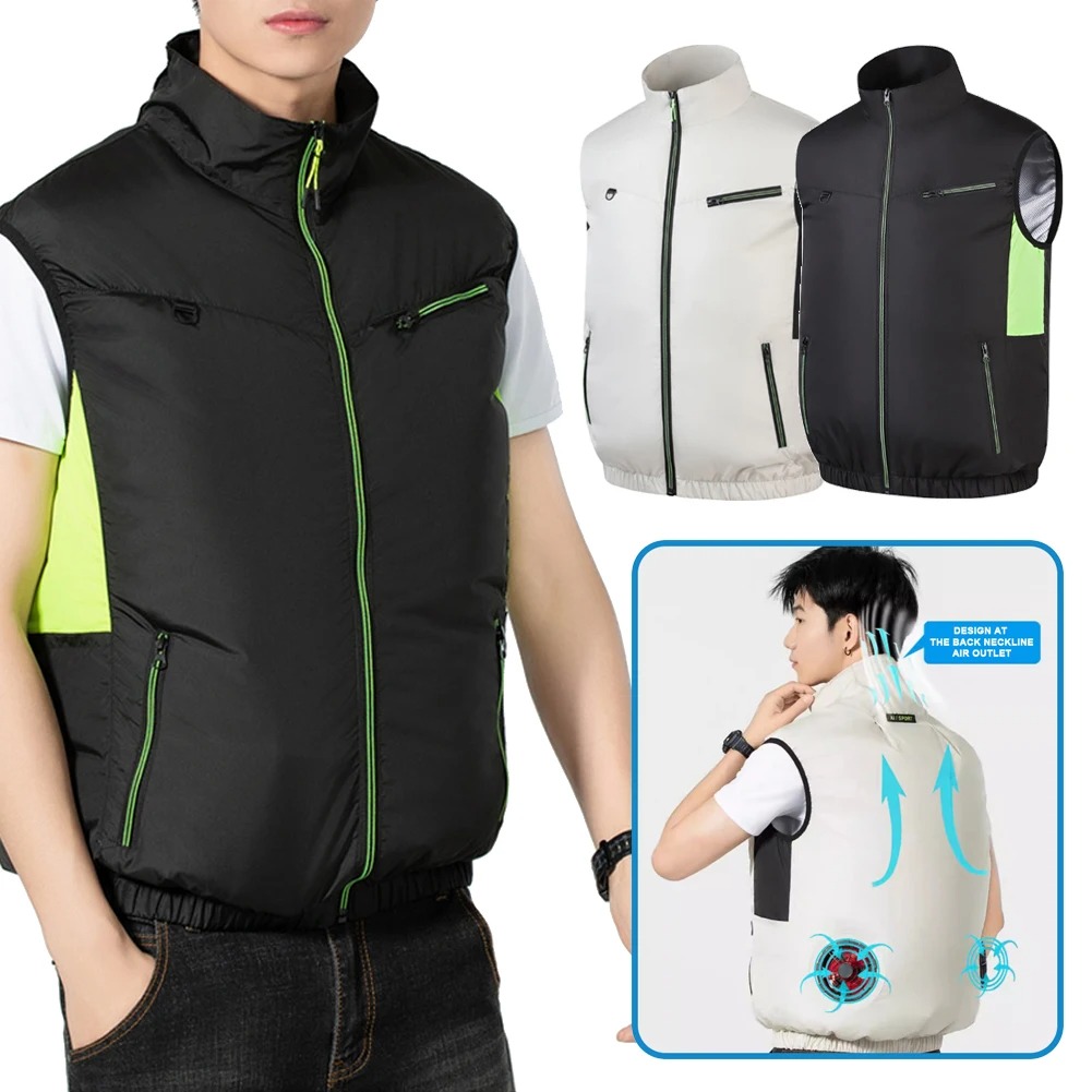 Cool Vest Wearable Cooling Fan Vest Air Conditioner Clothes Cooling 3 ...