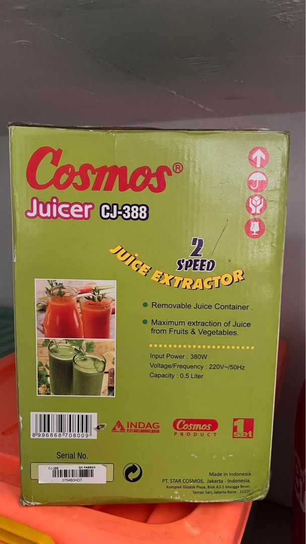 Cosmos Juicer (NEW), Perabotan Rumah di Carousell
