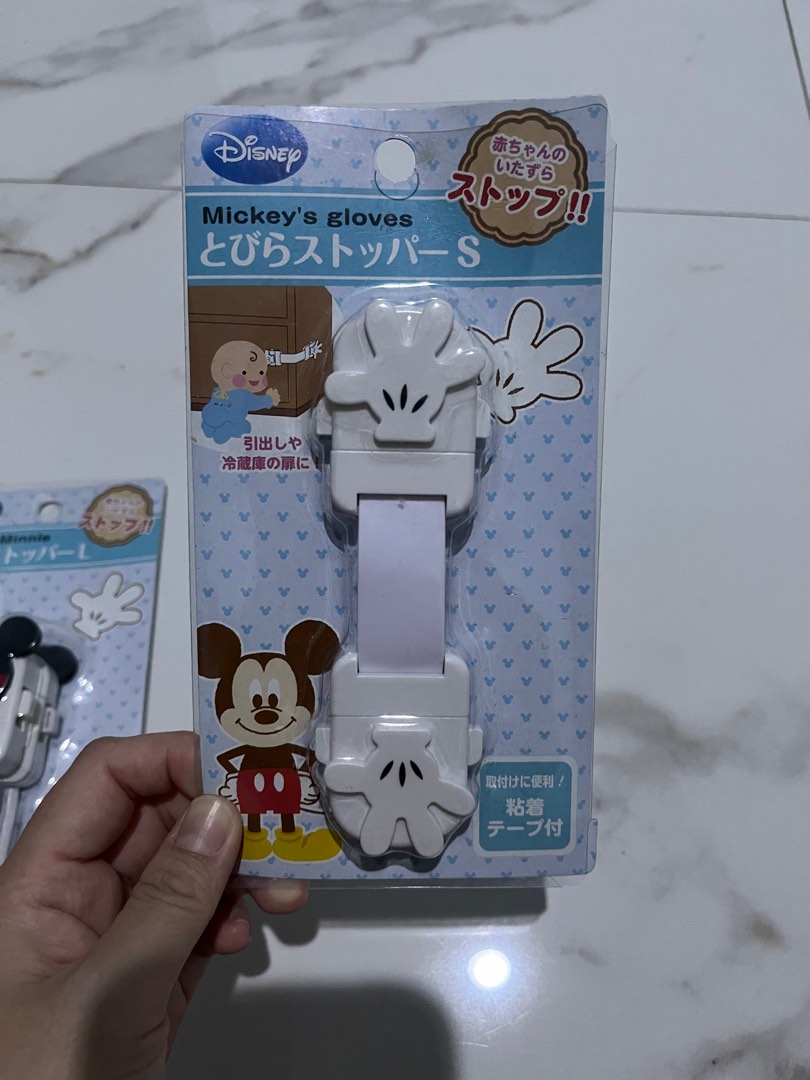 daiso japan - safety lock, drawer lock mickey, Bayi & Anak, Lainnya di ...