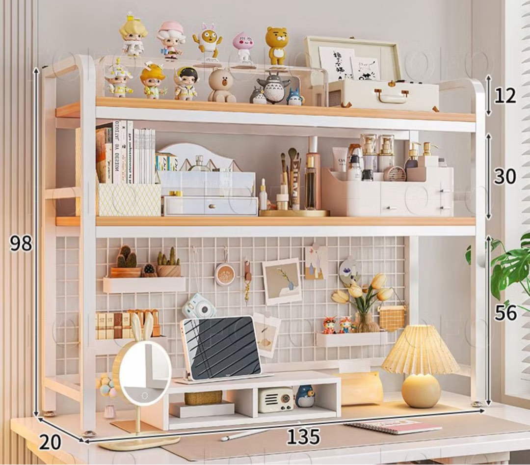 Desktop Rack Tabletop Organiser Multi-layer Shelf Tabletop Storage ...