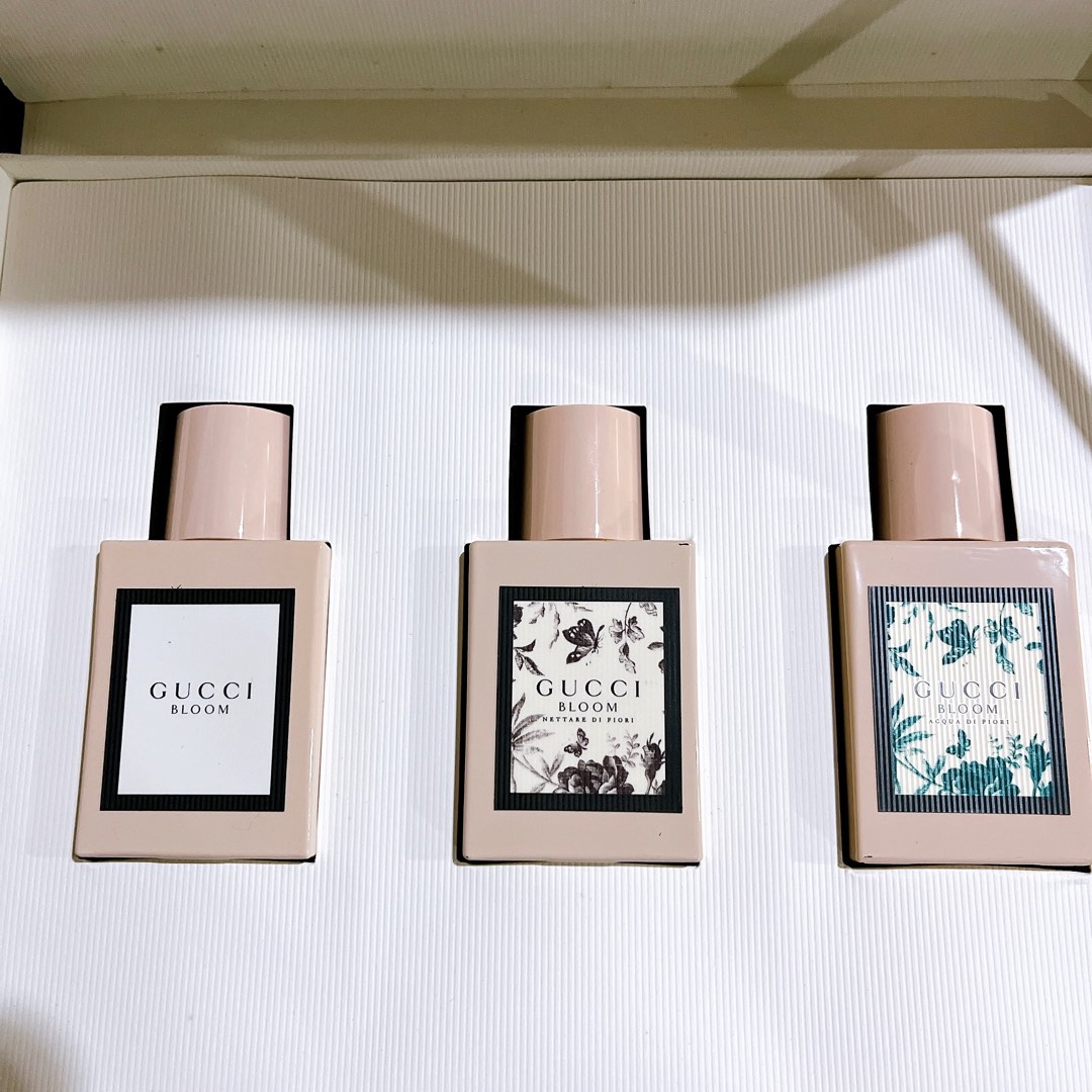 GUCCI BLOOM TRIO PERFUME SET, Beauty & Personal Care, Fragrance ...