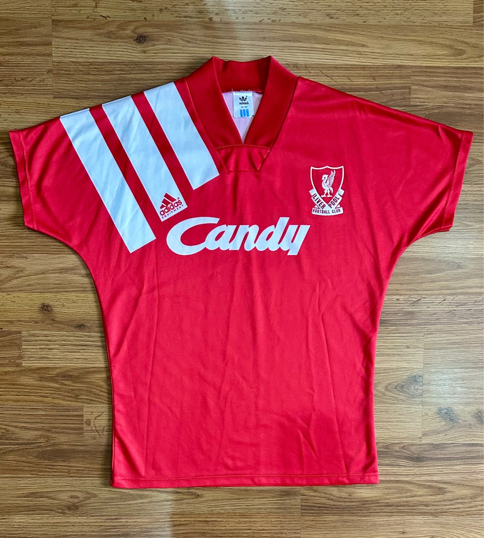 Liverpool 91/92 Adidas Home Jersey, Men's Fashion, Activewear on Carousell