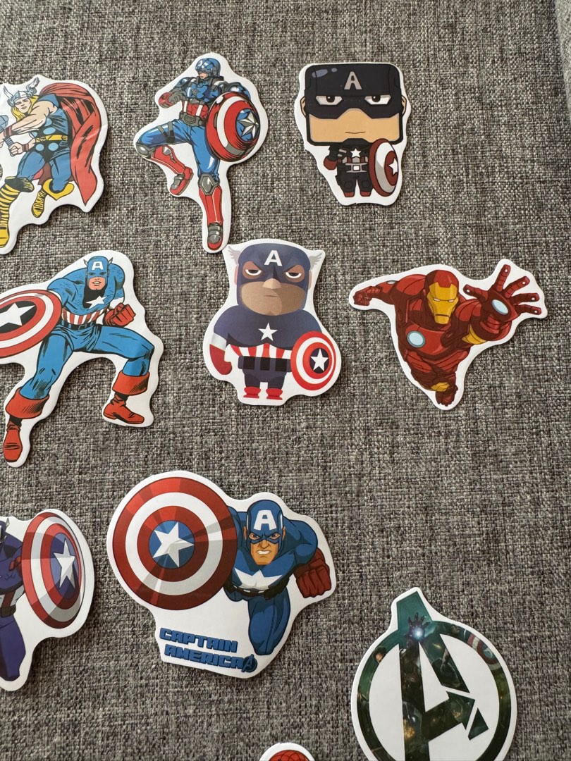 Marvel Superhero Stickers - Assorted Designs, Hobbies & Toys, Art ...