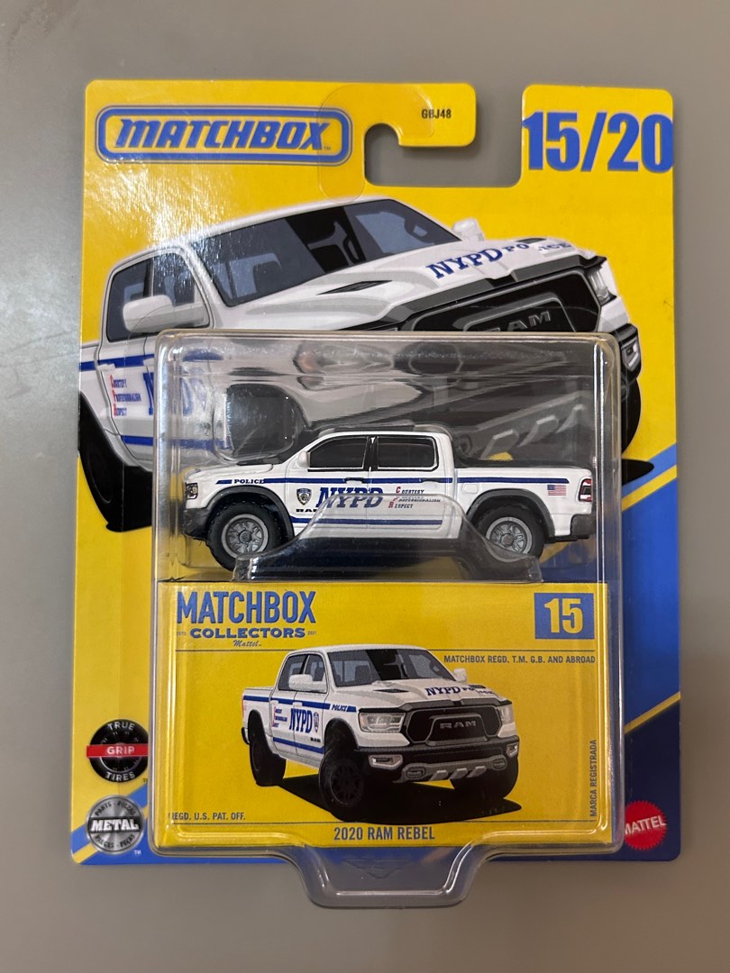 Matchbox Collectors 2020 RAM REBEL NYPD, 興趣及遊戲, 玩具 & 遊戲類 - Carousell