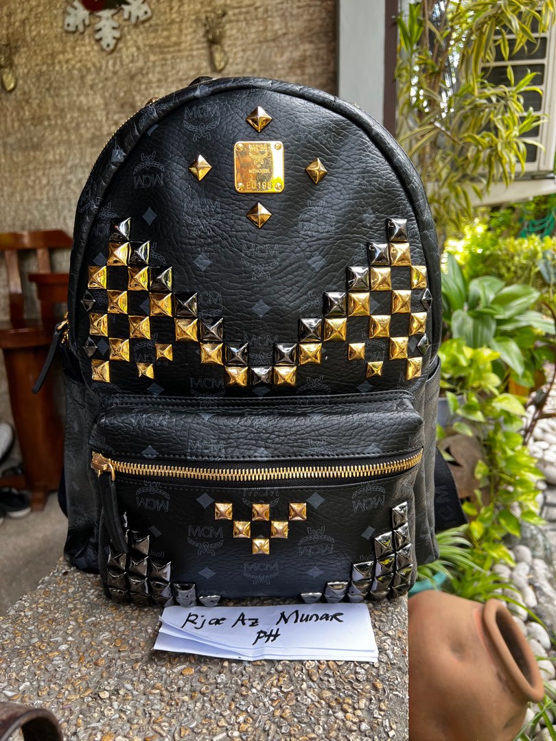 mcm stark big bag for laptop, Luxury, Bags & Wallets on Carousell