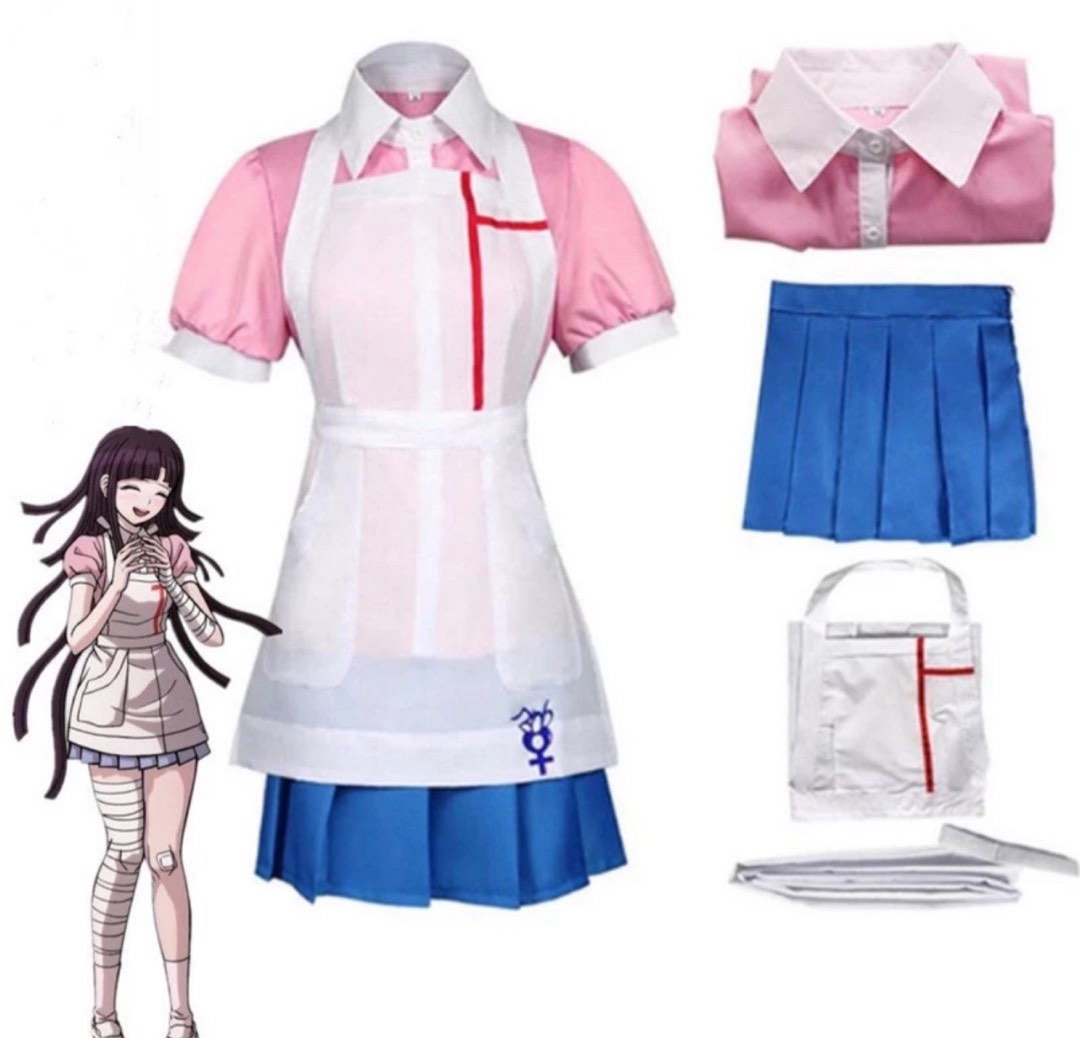 Mikan Tsumiki Danganronpa 2: Goodbye Despair Cosplay + wig, Women's ...