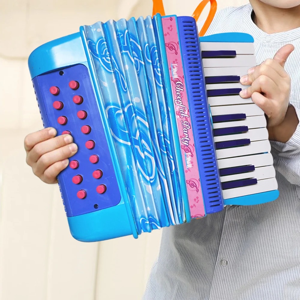 Mini 20-key 16-bass Accordion ABS Material & Buckle Lightweight Button ...