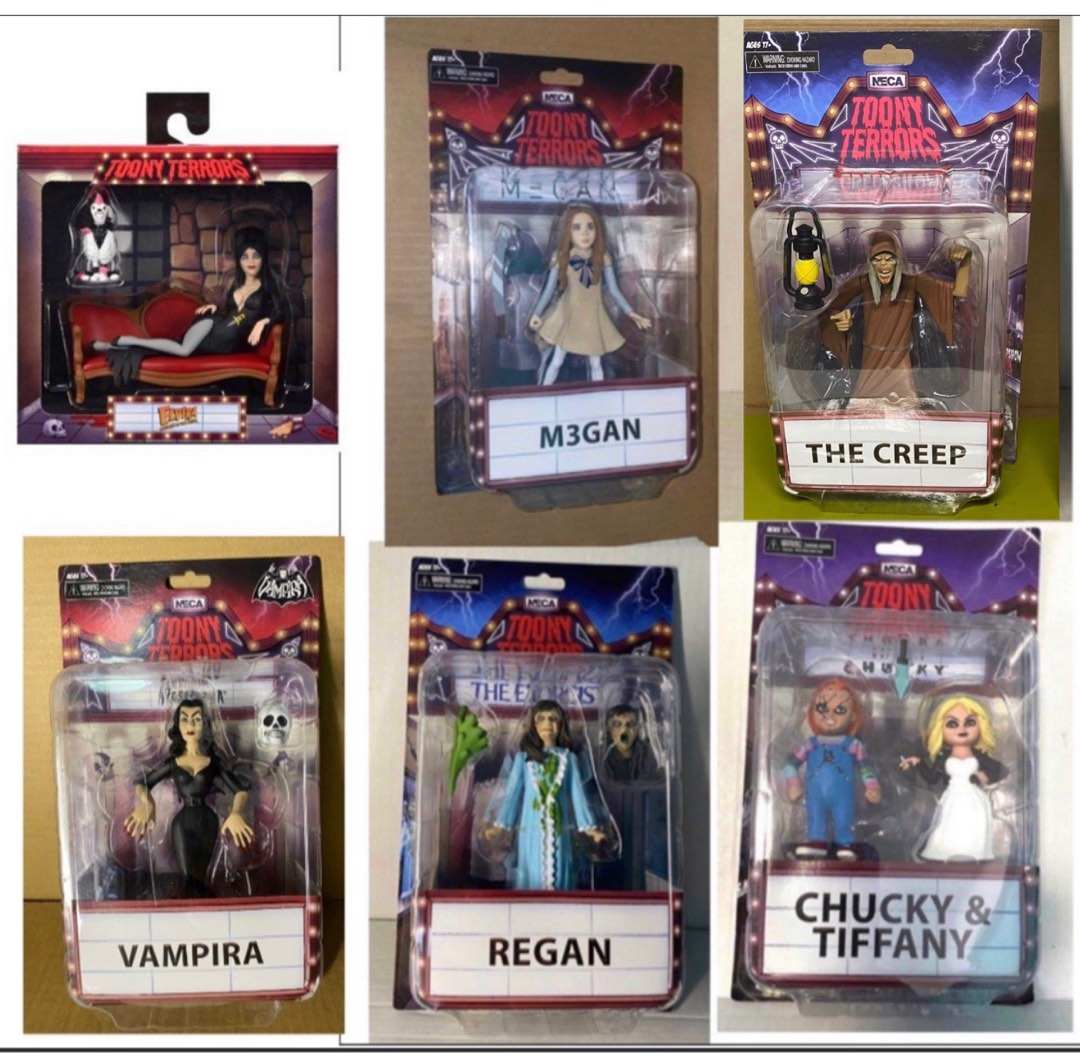 Neca Toony Terrors vampira ($40) 👻the Creep ($40) 👻 The Exorcist Regan ...