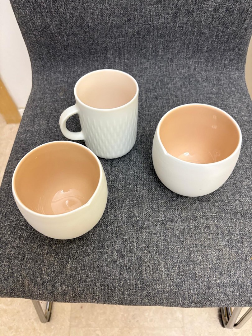 Nespresso White Ceramic Mugs Set, Furniture & Home Living, Kitchenware ...