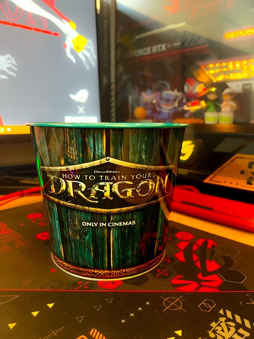 Night Fury Toothless (How To Train Your Dragon - HTTYD) 3D Popcorn ...