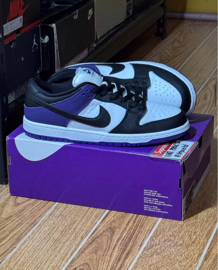 Nike SB Dunk Low Court Purple, Men's Fashion, Footwear, Sneakers on ...