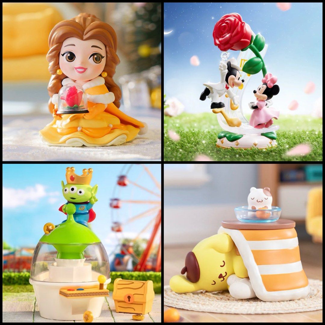 Popmart Disney Princess Winter Gifts Series | Belle And Rose | Beauty ...