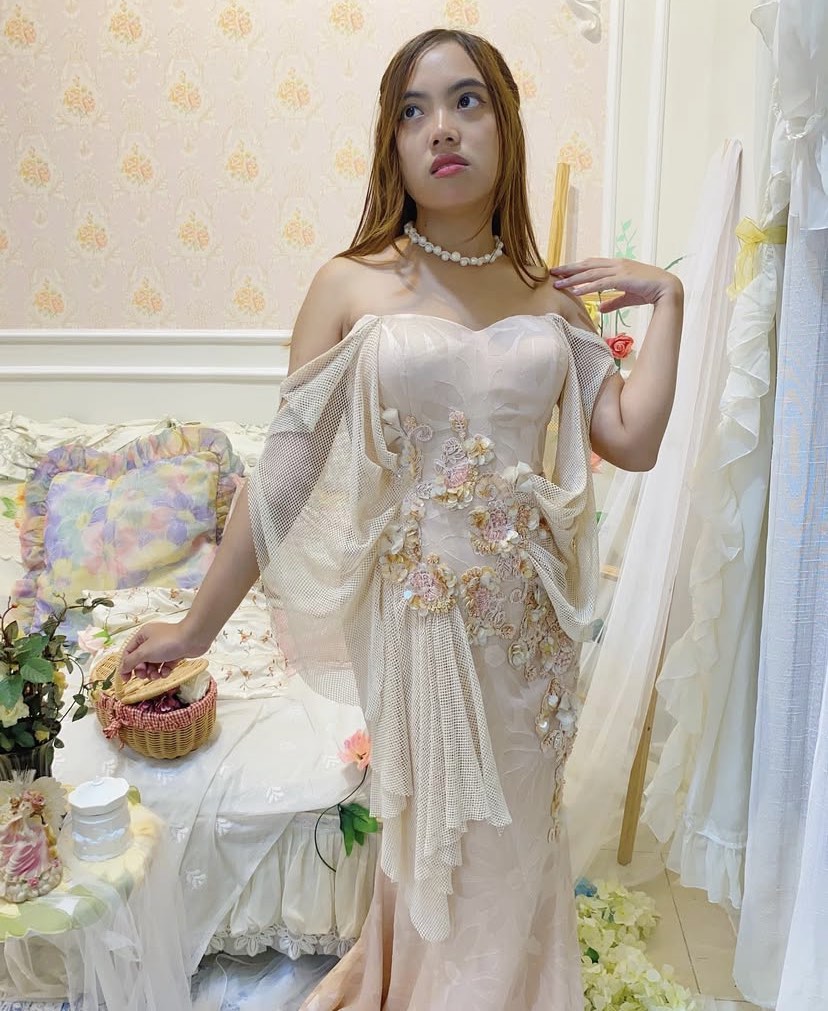 Prom Vintage Fairycore Gown Gaun Peri Cottagecore Fairycore Gaun Pesta ...