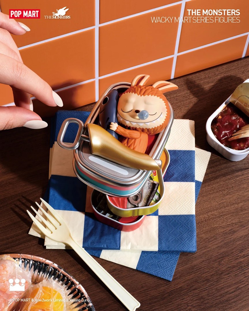 Sealed foil instock authentic popmart Labubu wacky mart - canned ...
