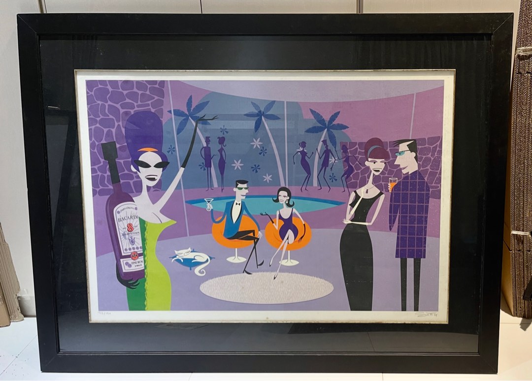 SHAG 'The Discerning Guests' Serigraph Print 72/150, Furniture & Home ...