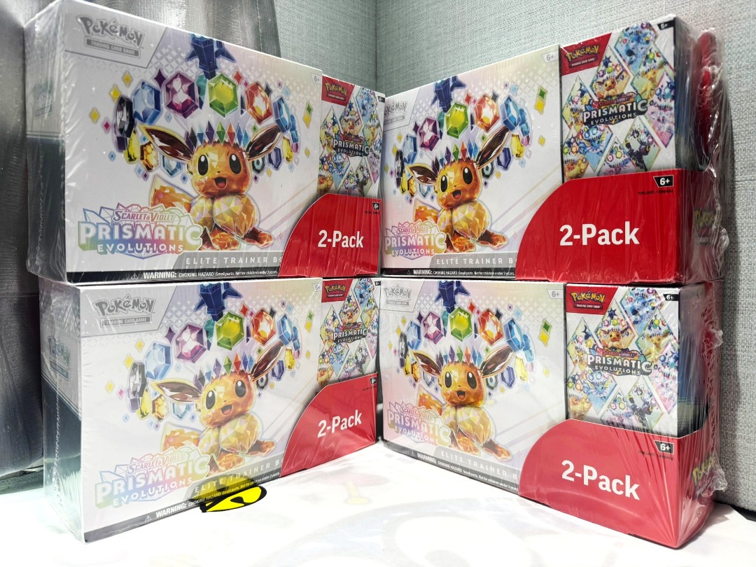 包順豐到櫃*小量現貨* SV8.5 Prismatic Evolutions Costco 2-Pack(Elite Trainer Box+ ...
