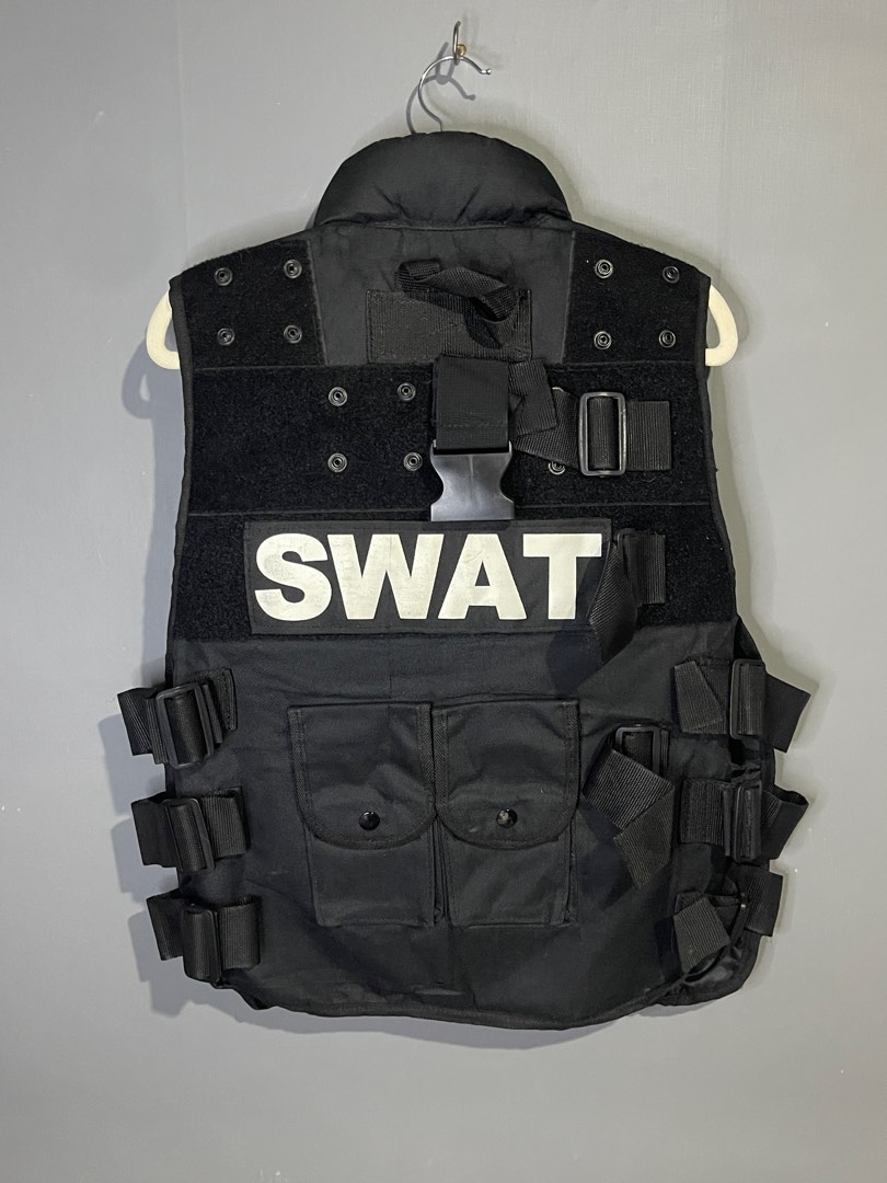 SWAT Multi Pocket Vest Design Rare Design, Men's Fashion, Tops & Sets ...