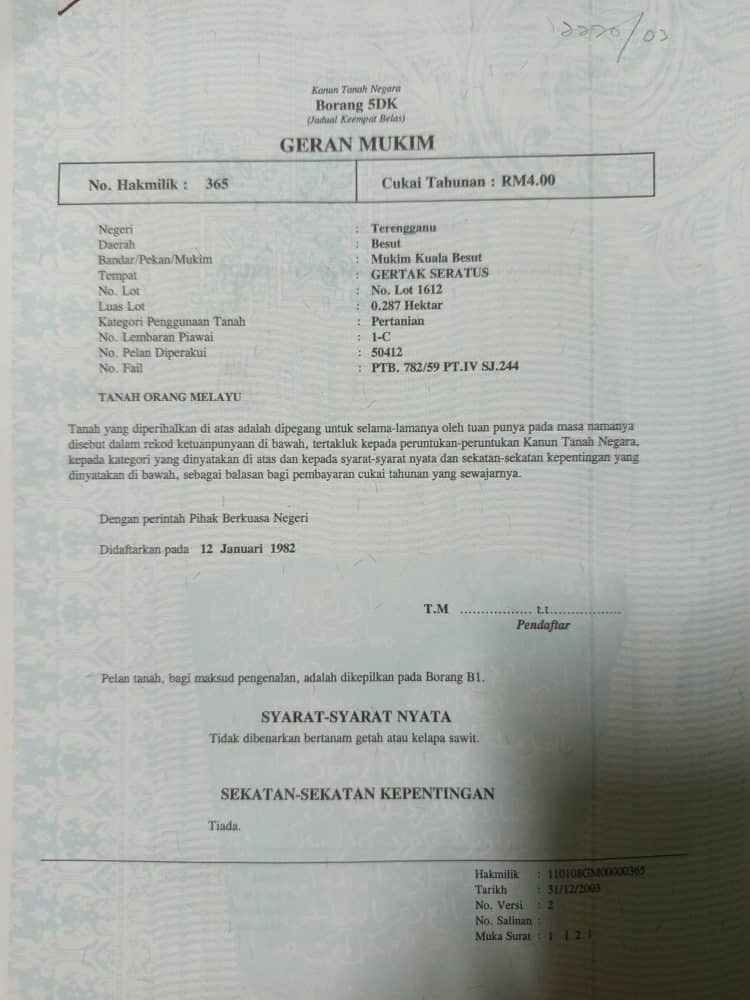 Tanah lot kuala besut, Property, For Sale on Carousell