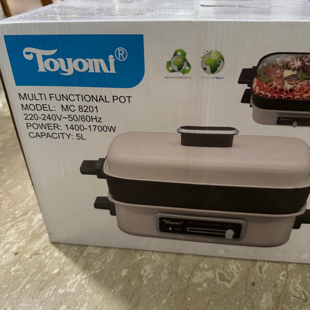 Toyomi MULTI FUNCTIONAL POT MODEL: MC 8201 220-240V~50/60Hz POWER: 1400 ...