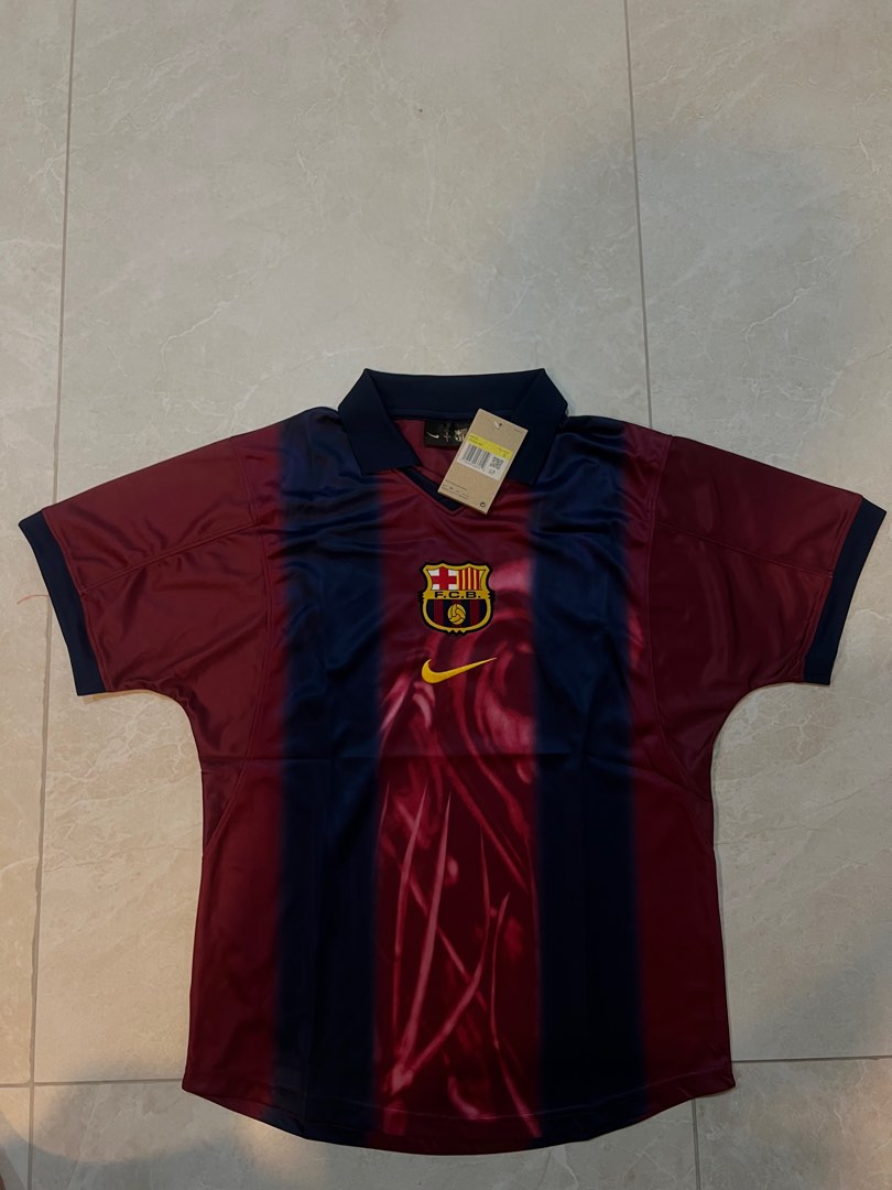 Travis Scott Barcelona 2000/2001 Vintage Retro Jersey/Kit, Men's ...
