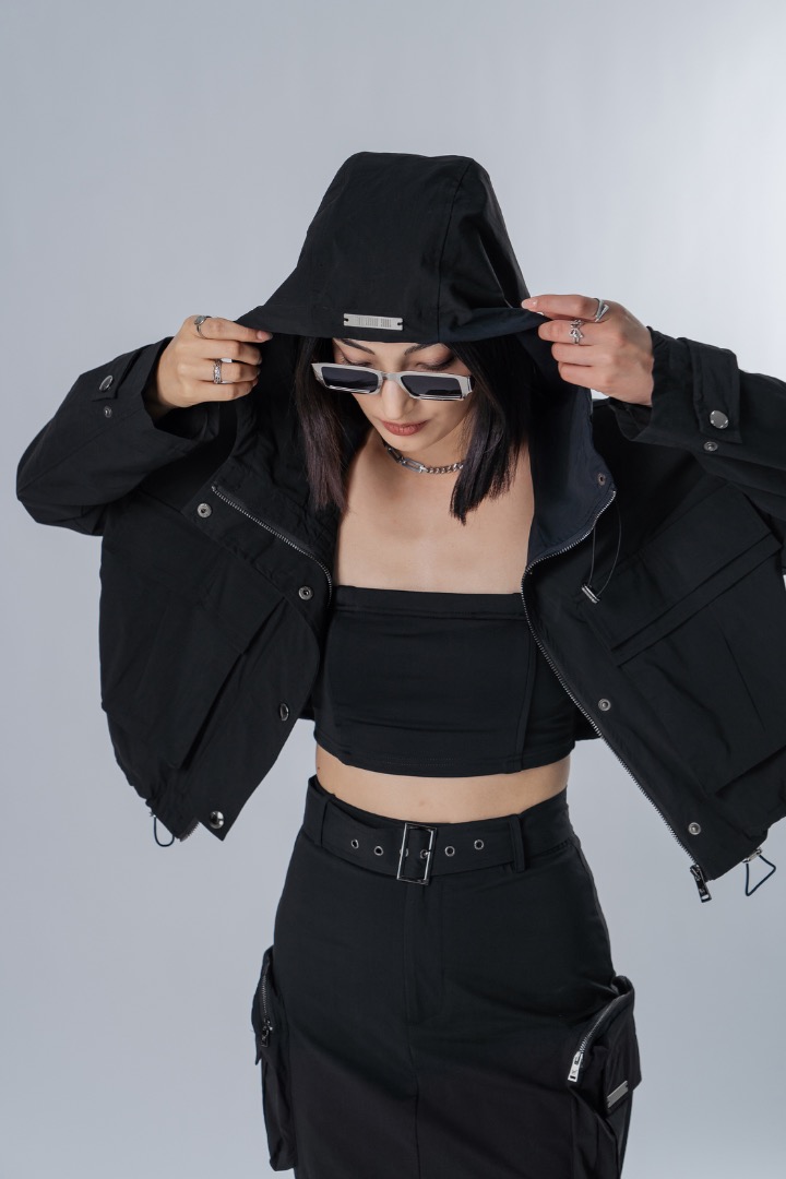 YHF Young Hungry Free Hoard Jacket in Black, Women's Fashion, Coats ...