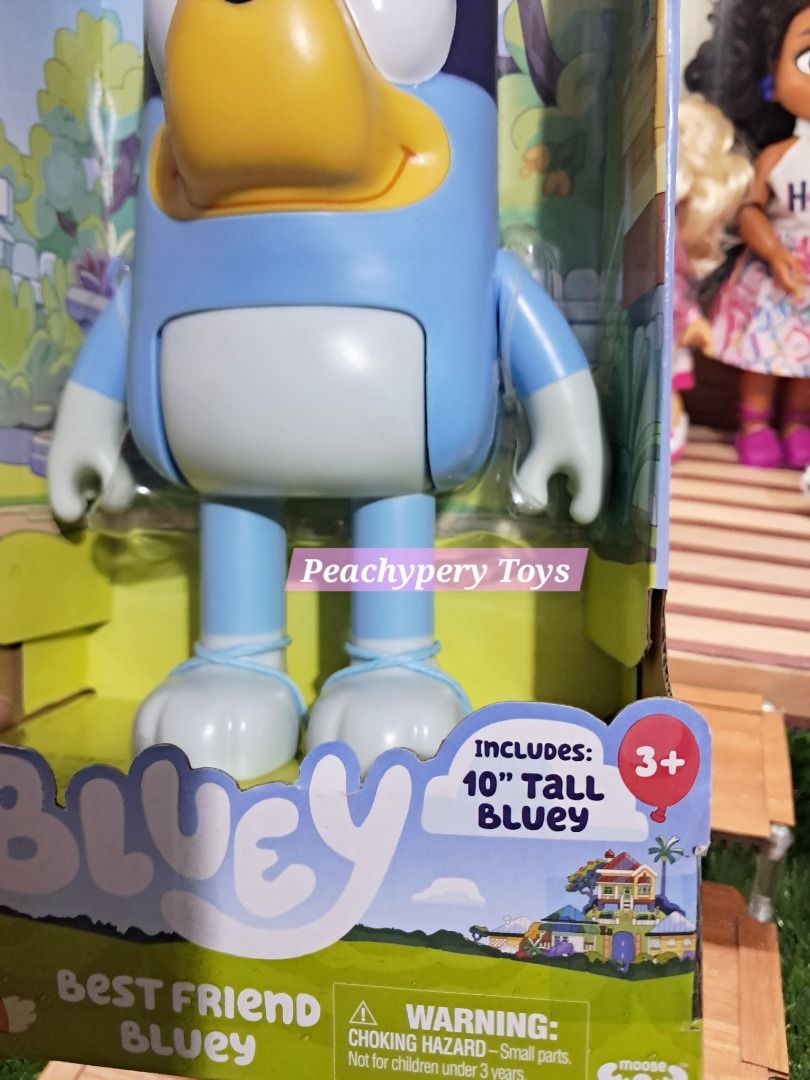 [ONHAND] 10 inch GIANT Articulated BLUEY Best Friend Bluey Figure ...