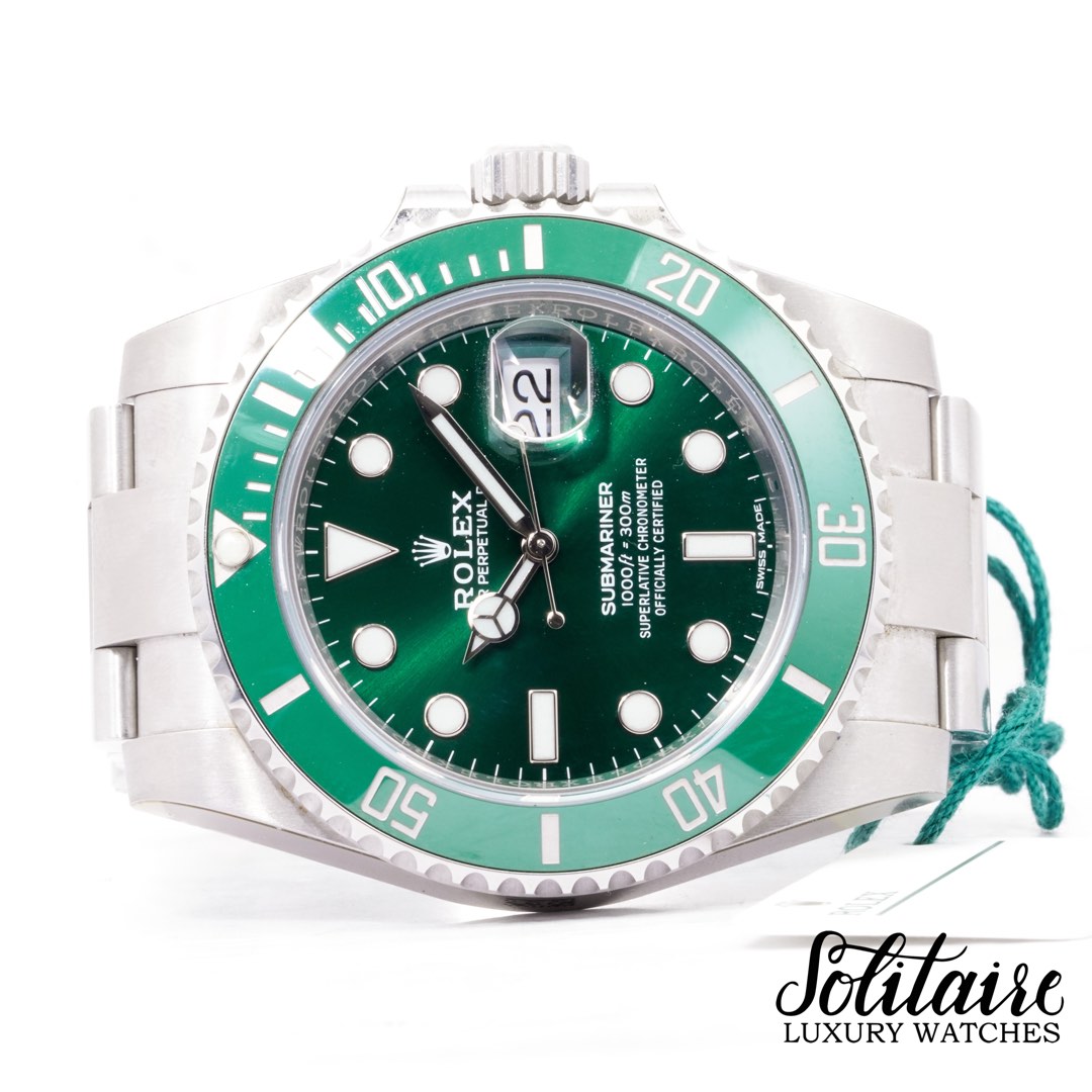 2019 BRAND NEW Rolex Submariner 40mm Hulk 116610LV (BARCODE STICKERS ...