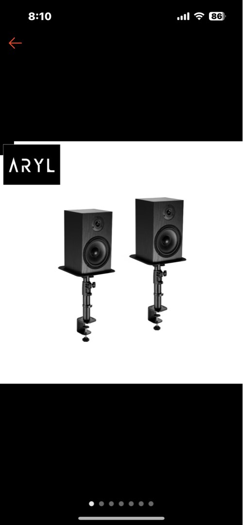 ARYL Desktop Clam On Speaker Stand, Computers & Tech, Parts ...
