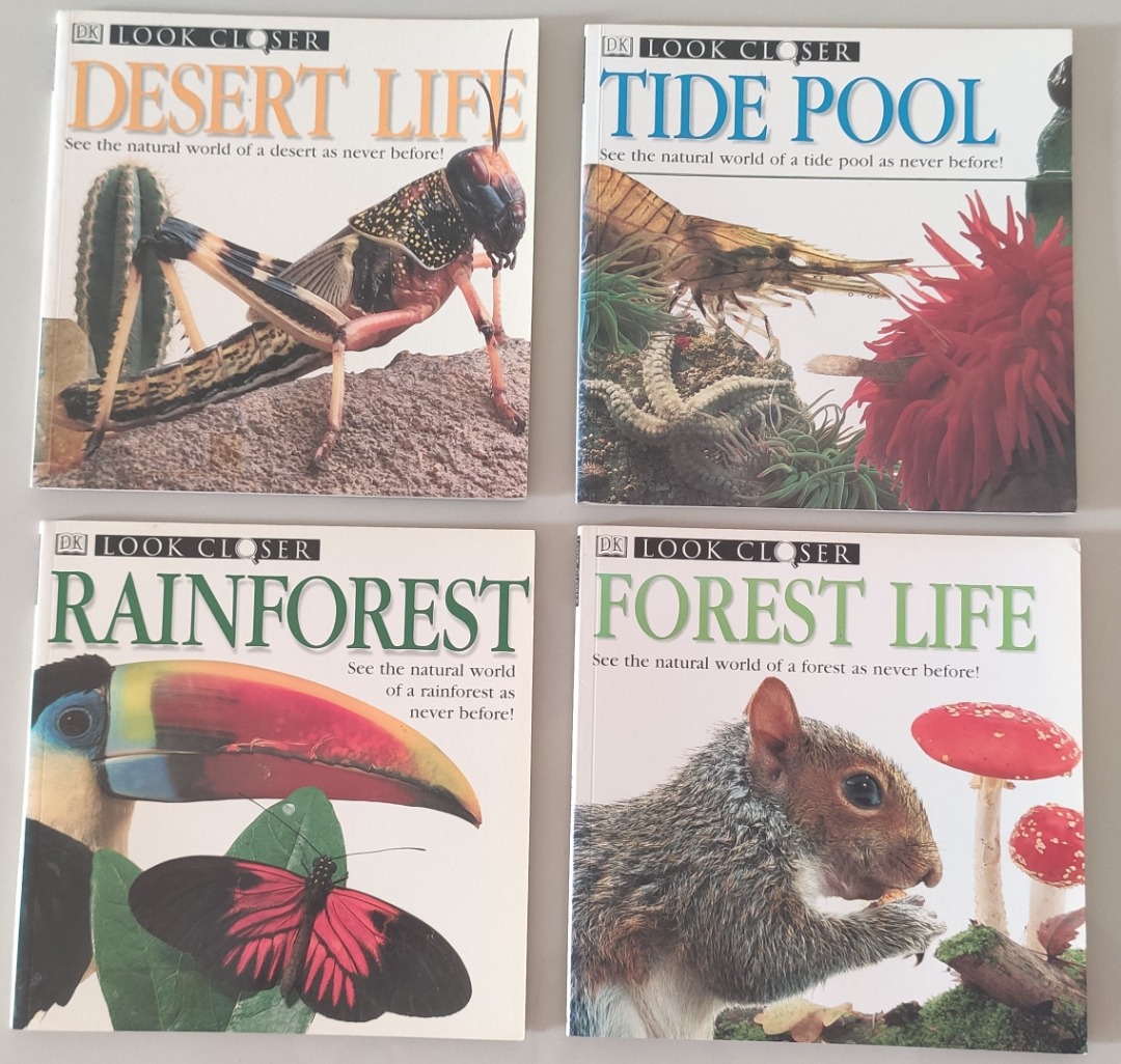 DK Series Forest Life, Desert Life, Rainforest, Tide Pool, Hobbies ...