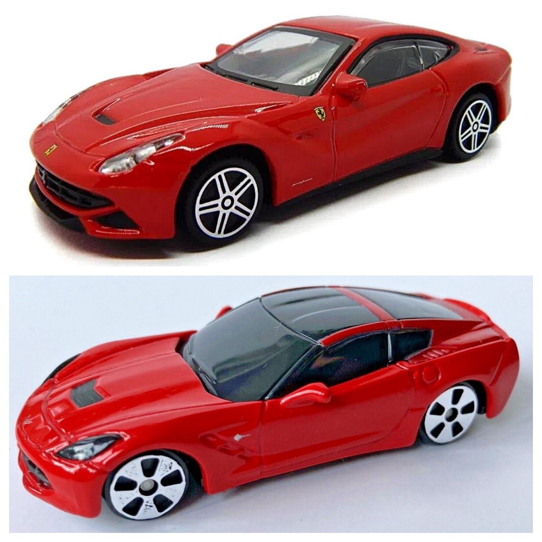 Ferrari Race & Play & Maisto Fresh Metal Corvette Stingray Die Cast ...