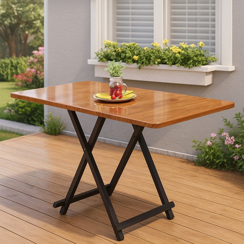 Foldable Dining Table | Portable Lunch Table | Rectangle Folding Table ...