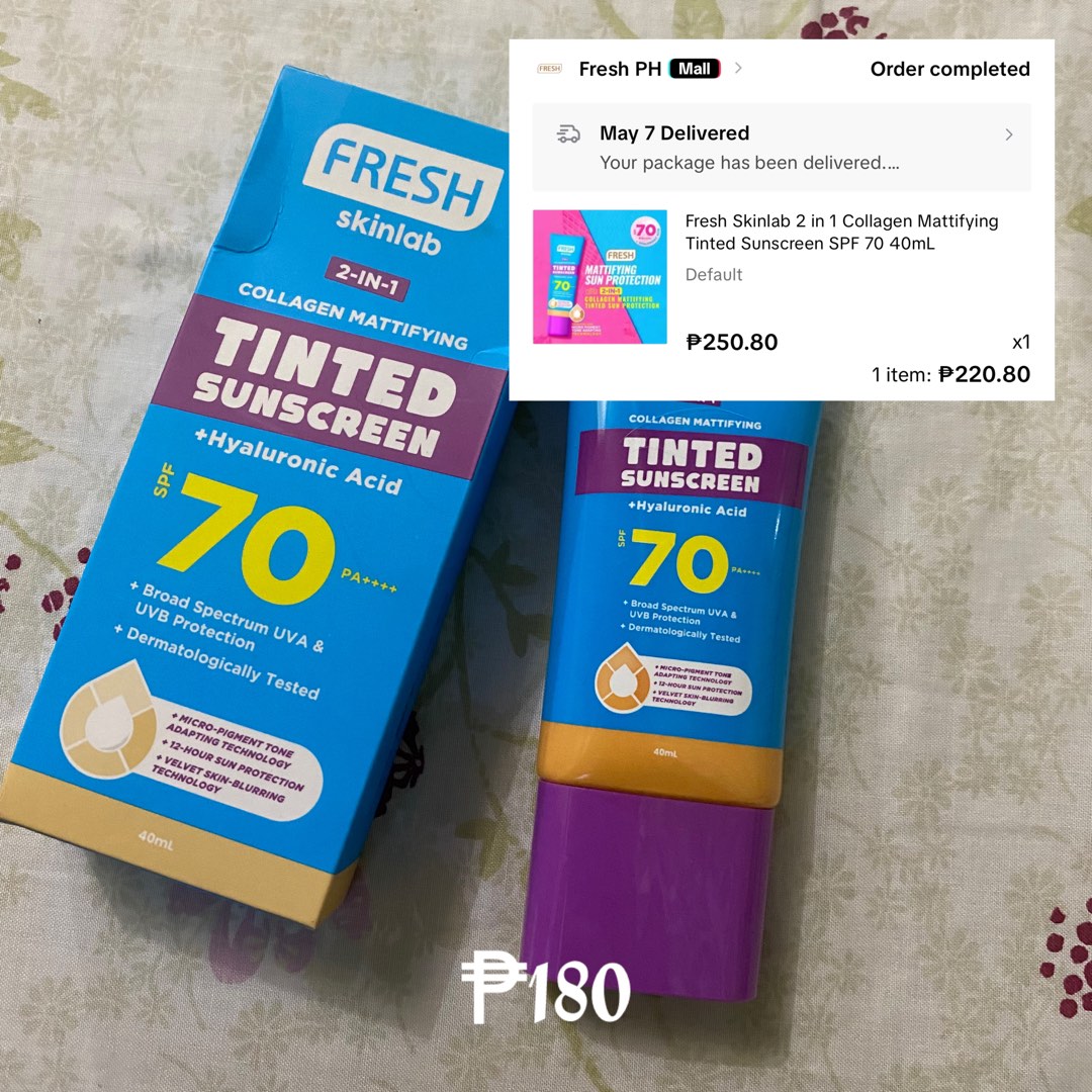 FRESH TINTED SUNSCREEN, Beauty & Personal Care, Face, Face Care on ...