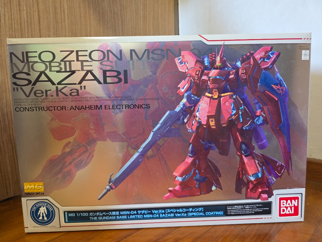 Gundam Sazabi Titanium MG, Hobbies & Toys, Toys & Games on Carousell