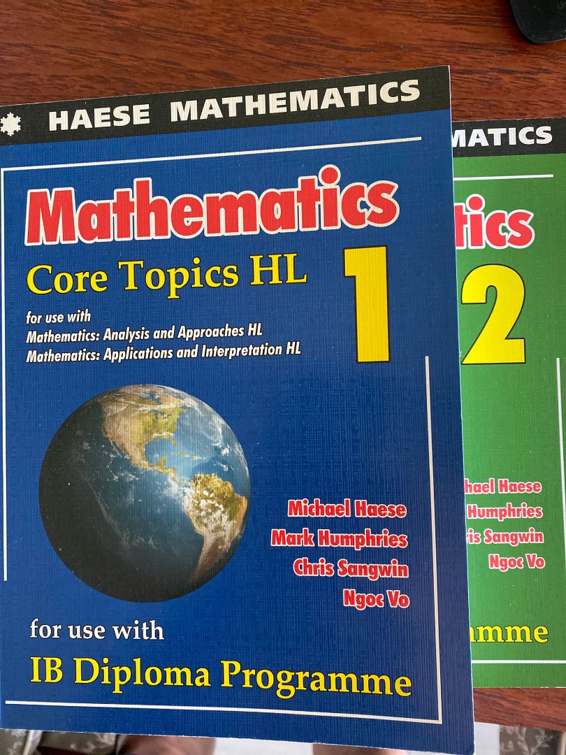Haese Mathematics Core Topics HL Textbook (Volumes 1 & 2), Hobbies & Toys, Books & Magazines ...