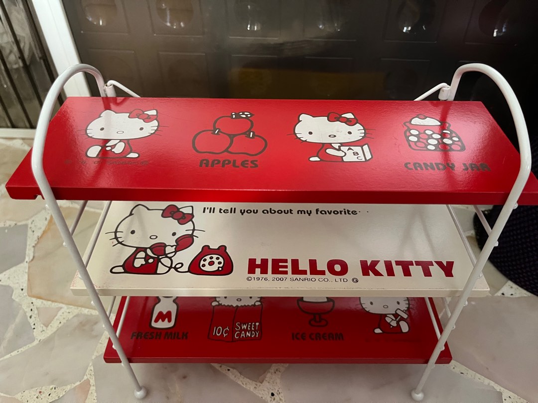 Hello Kitty 3-Tier Shelf, Furniture & Home Living, Furniture, Shelves ...