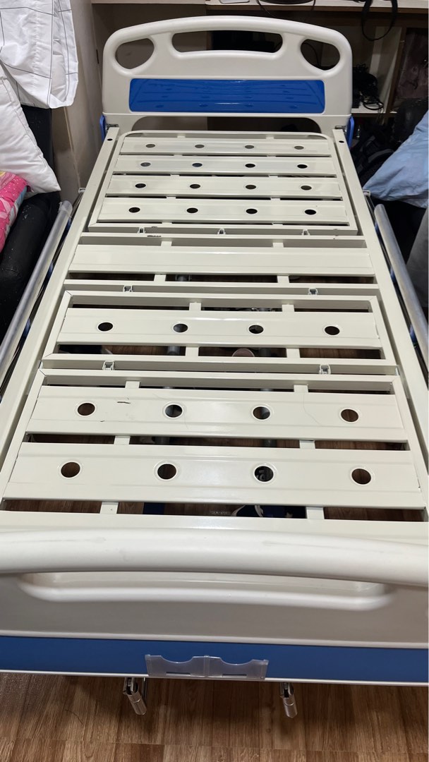 HOSPITAL BED with EGG CRATE MATTRESS, Health & Nutrition, Medical ...
