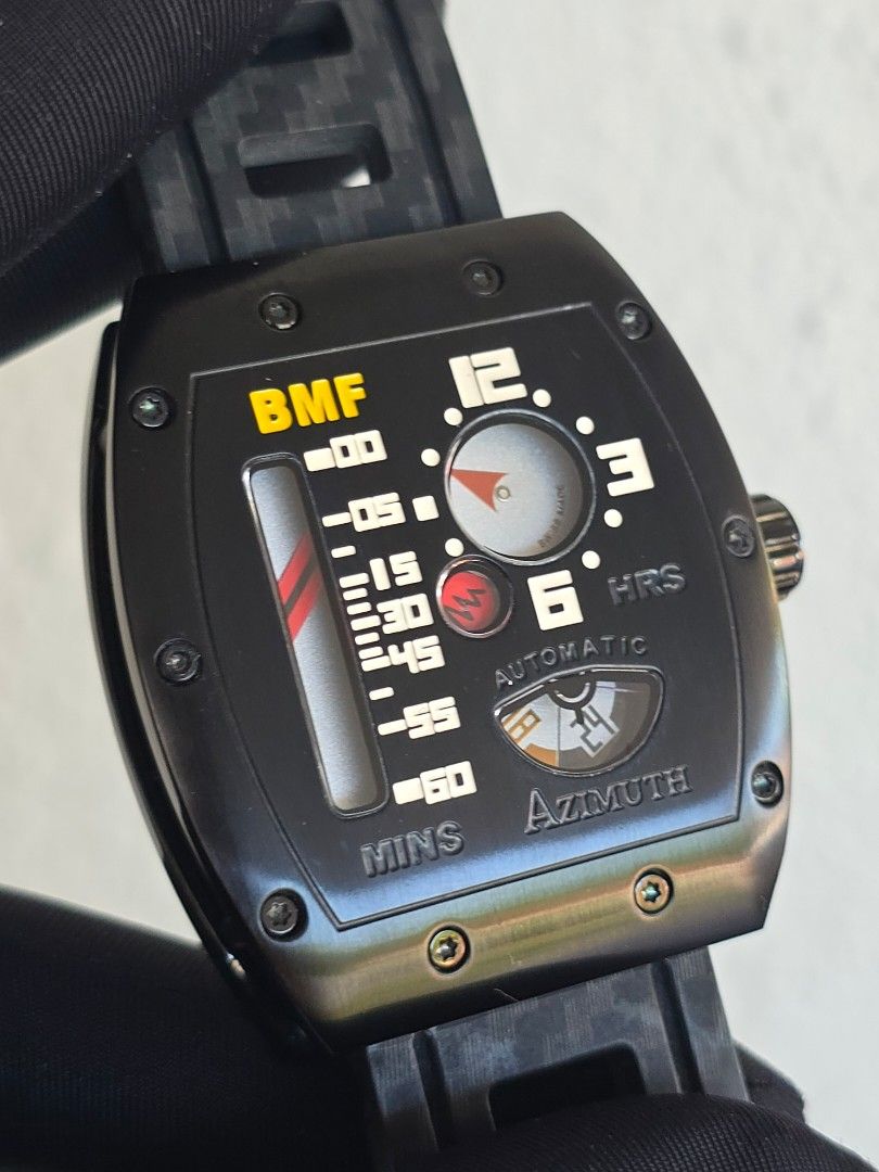 AZIMUTH MECHA-1 GAUGE BMF GM-1PVD SWISS AUTOMATIC LIMITED EDITION RARE ...