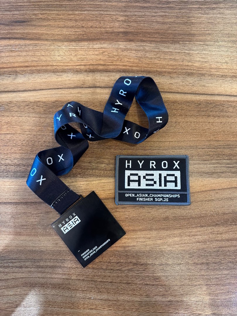 HYROX ASIA 2025 - FINISHER PATCH AND MEDAL, Sports Equipment, Exercise ...