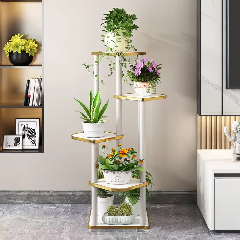 Indoor Plant Pot Rack | Corner Plant Stand Shelf | Vertical Flower Pot ...