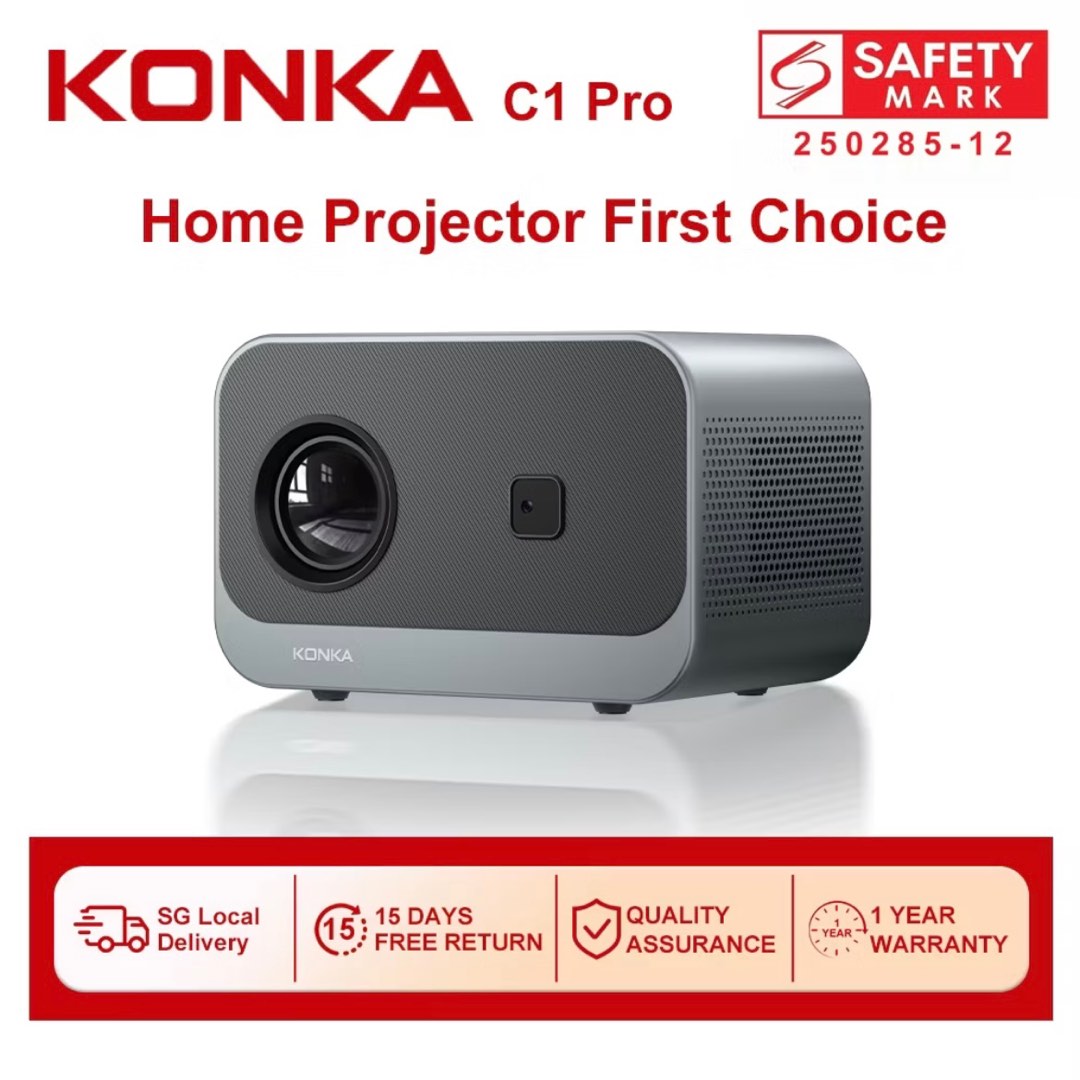 KONKA C1Pro Projector For Phone Ultra HD 1080P Smart Android OS Built ...