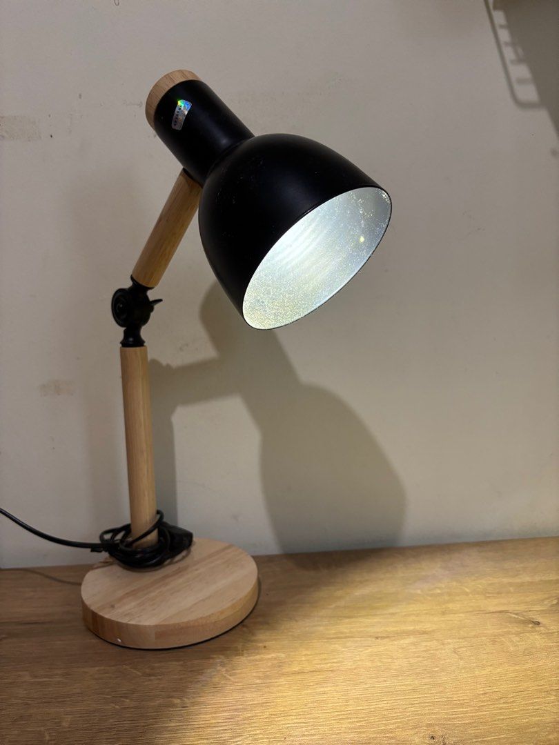 Lampu Baca LED Lampu Meja Lampu Belajar Desk Lamp Kayu Minimalis Lampu ...