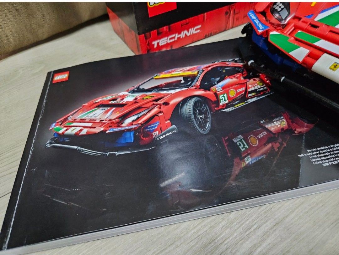 Lego Technic 42125 Ferrari 488 GTE (display set), Hobbies & Toys, Toys ...