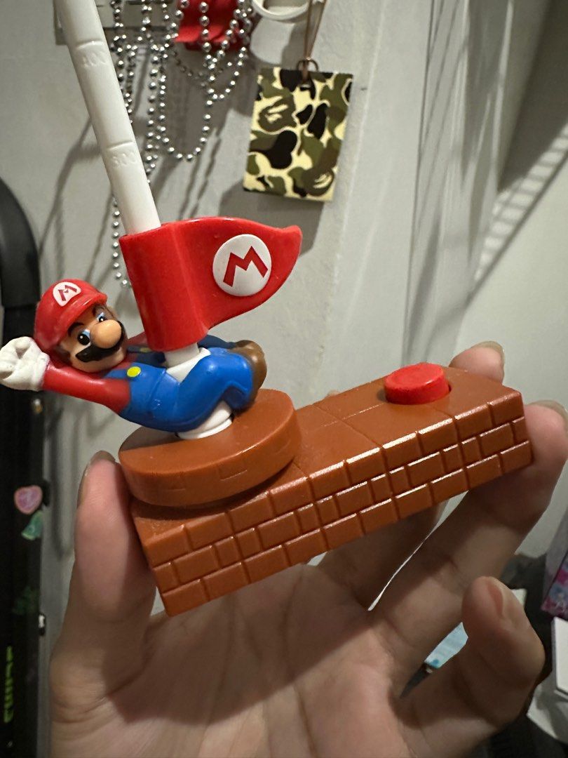 [Limited] Super Mario Flag Pole Launcher, Hobbies & Toys, Toys & Games ...